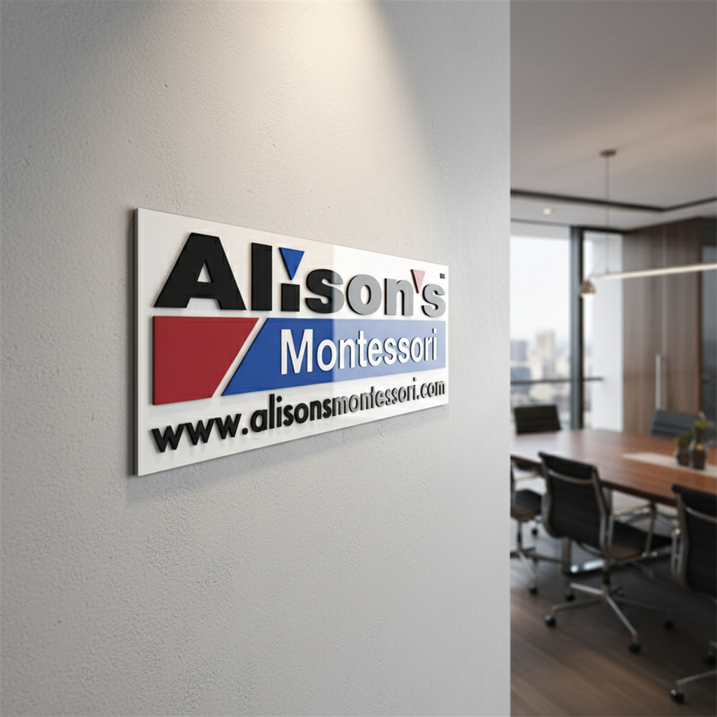 Custom 3mm Layered Acrylic Signs – 3D Dimensional Logo & Lettering
